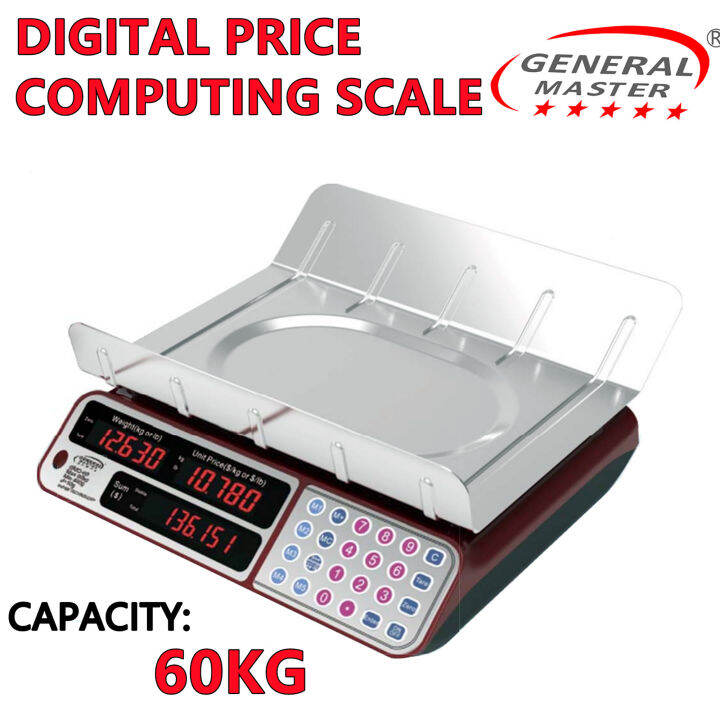 General Master 60kg Price Computing Scale Weighing Scale Digital Scale ...