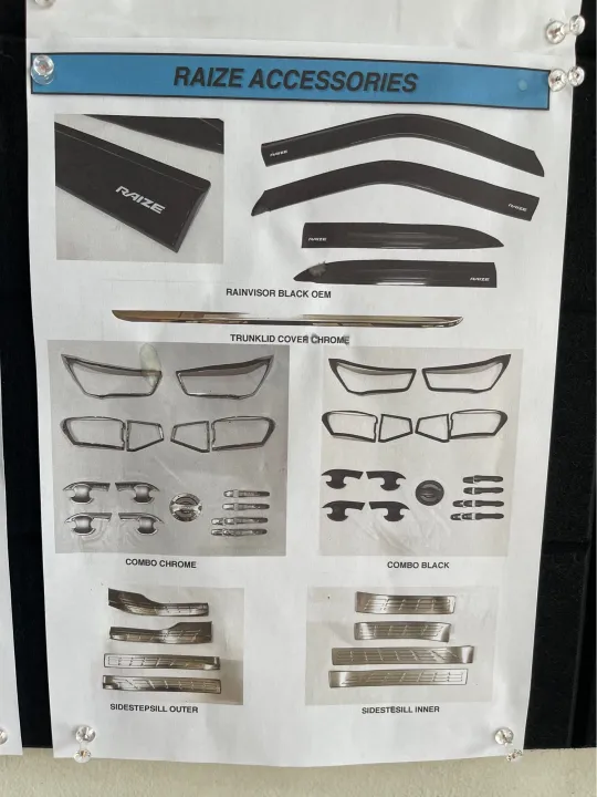 TOYOTA RAIZE STAINLESS INNER SIDE STEP SILL | Lazada PH