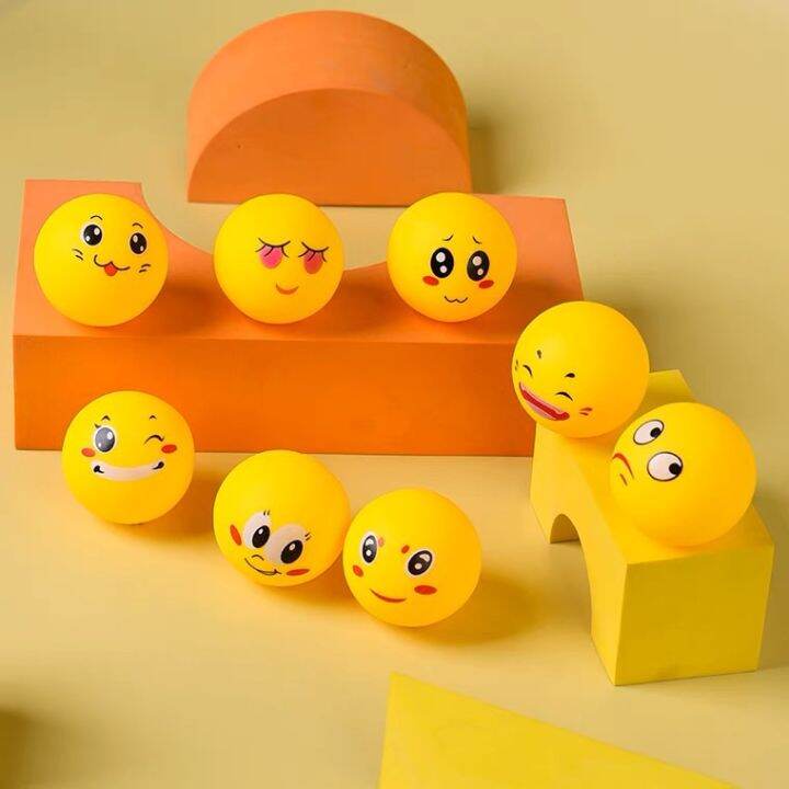 Mainan Bola Emote Anak isi 6pc Dipencet Bisa Bunyi | Lazada Indonesia
