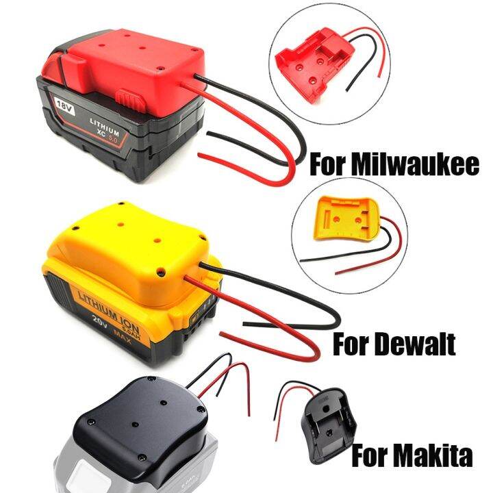 Battery Adapter Converter for Makita Dewalt Milwaukee 14.4V 18V 20V Li-Ion Battery DIY Power ...