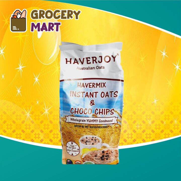HAVERJOY HAVERMIX INSTANT OATS & CHOCO CHIPS 500gr | Lazada Indonesia