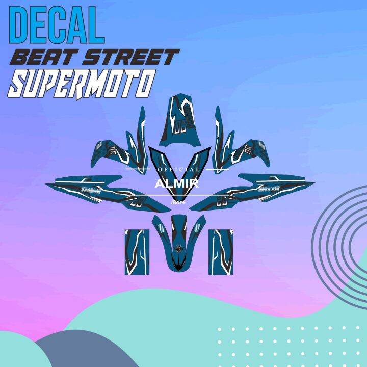 Decal Stiker Beat Street Full Custom Supermoto | Lazada Indonesia