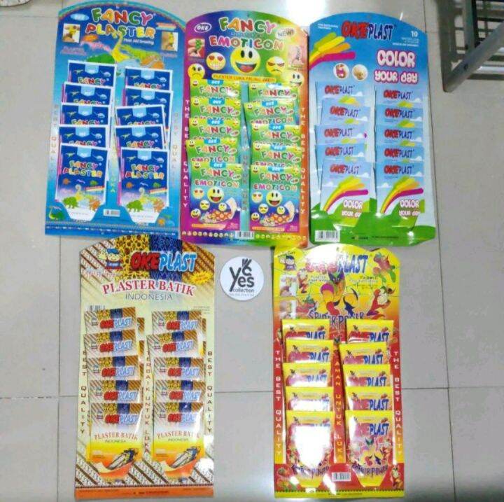 Okeplast Plaster Anak 1 Amplop isi 10 Strips Oke Plast Karakter perban ...