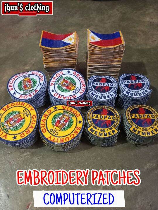 SECURITY GUARD Patches Embroidery (Computerized Embroidery) | Lazada PH