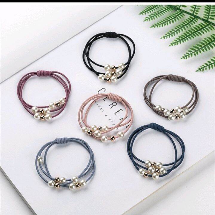 Ikat Rambut Mutiara Viral Ala Cewek Korea | Lazada Indonesia