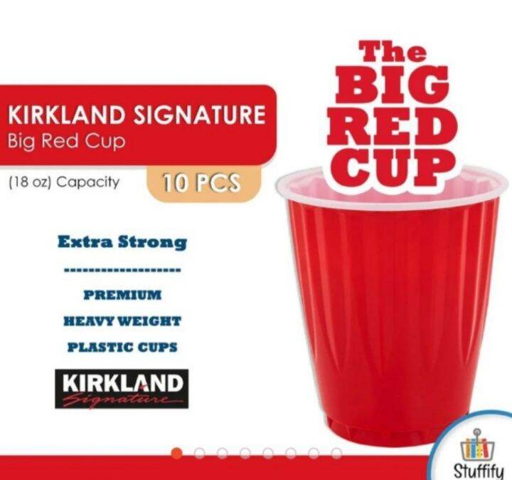 Kirkland™ Signature Chinet Big Red Cups (10 PCS) 18oz Imported from USA ...