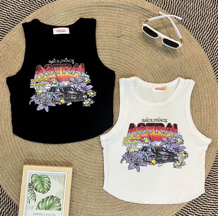 เสื้อกล้าม สกรีน สี atsta | Lazada.co.th