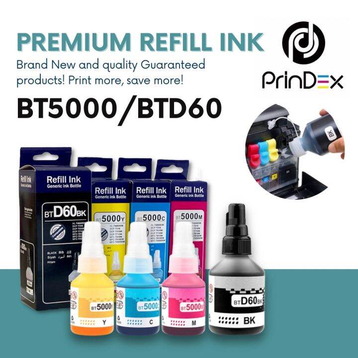 BT5000 BT6000 BTd60 Brother Refill ink dye ink Compatible BT6000bk ...