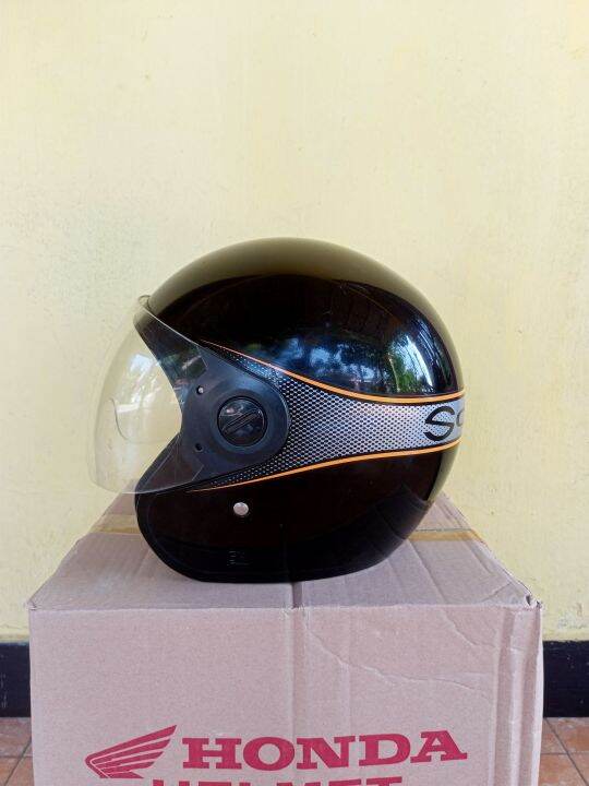 helm scoopy hitam original second | Lazada Indonesia