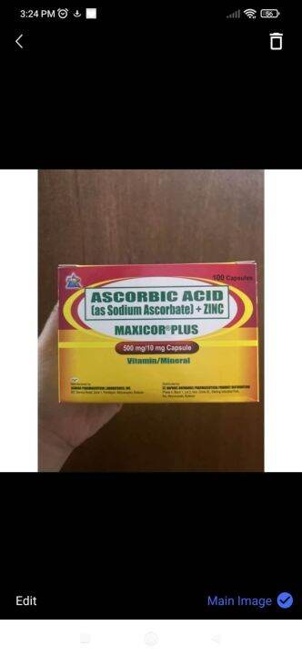 MAXICOR SODIUM ASCORBATE 100CAPSULE | Lazada PH