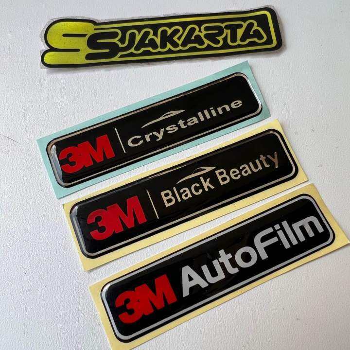 STIKER STICKER EMBLEM 3M AUTOFILM 3M BLACK BEAUTY 3M CRYSTALLINE TIMBUL | Lazada Indonesia