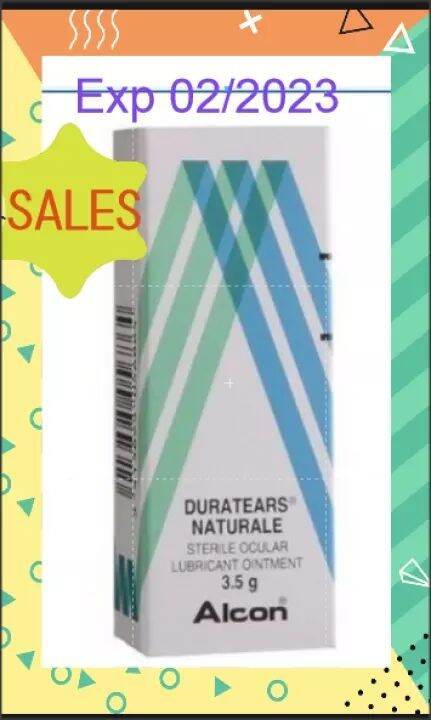 Duratears Naturale Eye Ointment 3.5g (Exp:11/2023) | Lazada