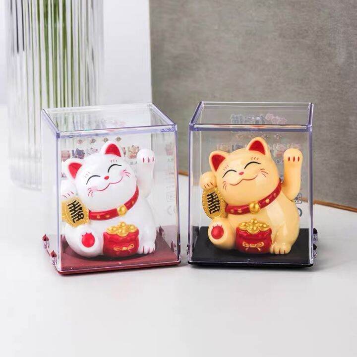 Fea.ph 2023 new Miniature Lucky Charm Cat style Maneki-Neko Solar ...
