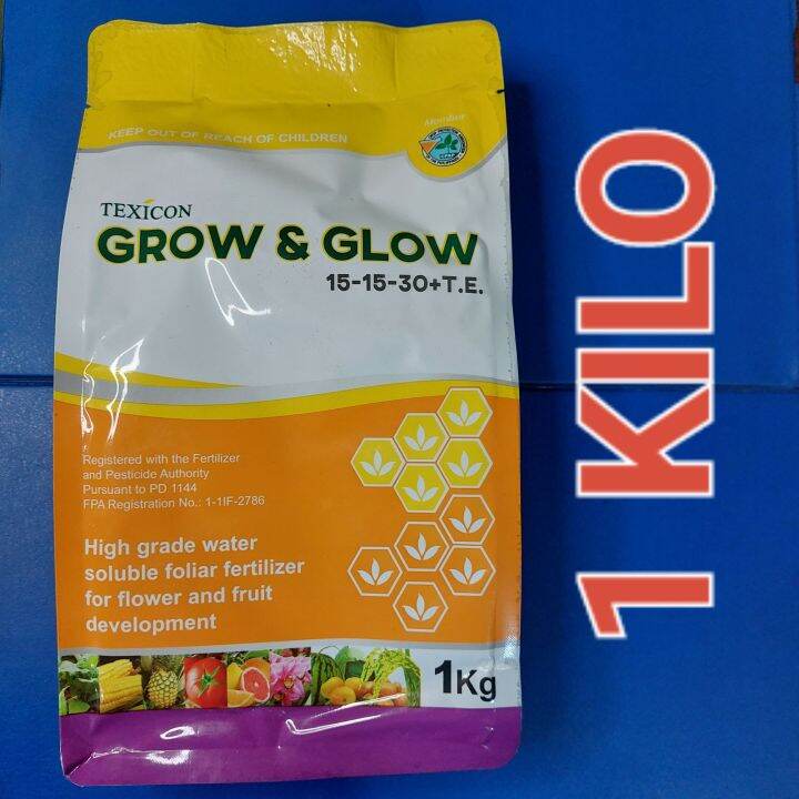 GROW & GLOW 15-15-30+T.E. (1 KILO) WATER SOLUBLE FOLIAR BY TEXICON ...