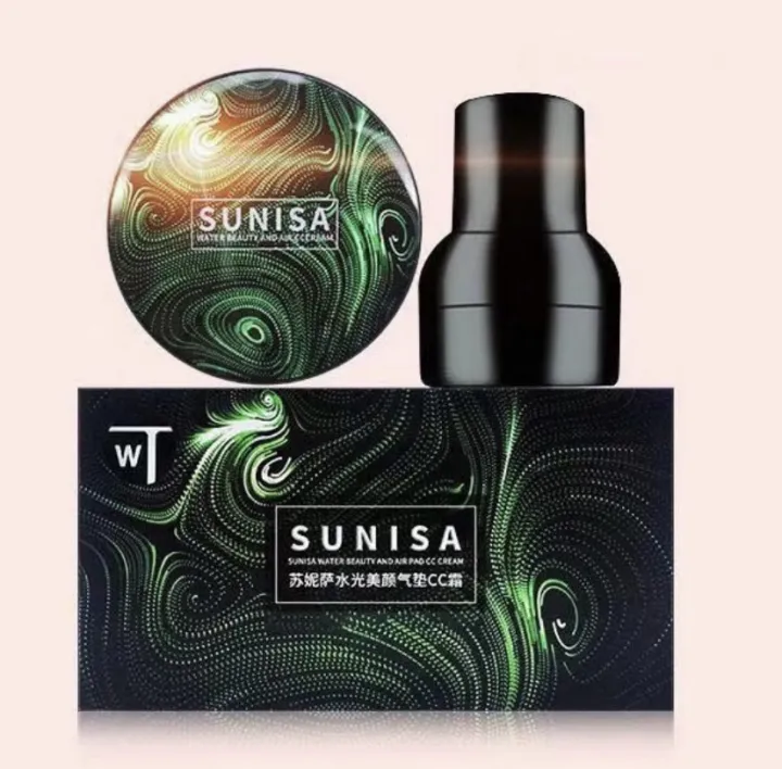 Authentic SUNISA Foundation Mushroom Head Air Cushion Waterproof BB Cream Frost Concealer Oil ...