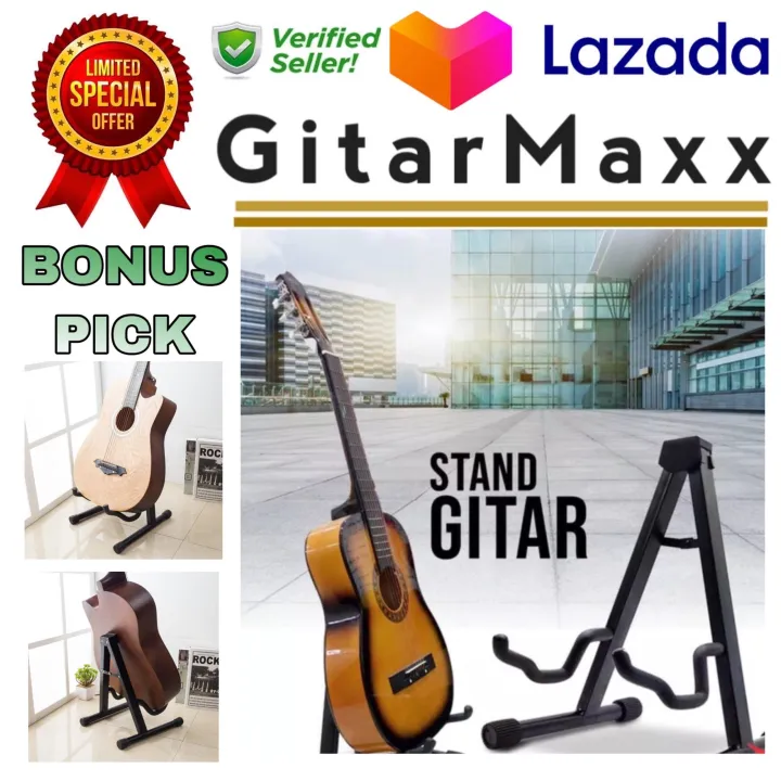 Stand Gitar Duduk Akustik Elektrik Bass dan Biola | Lazada Indonesia