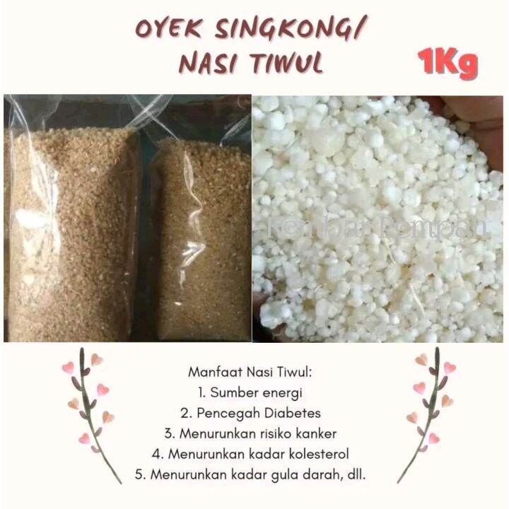 Nasi tiwul oyek singkong siap masak 1 kg | Lazada Indonesia