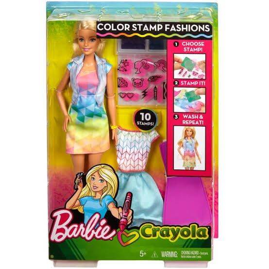 พร้อมส่ง Barbie Crayola Color Stamp Fashion Doll | Lazada.co.th