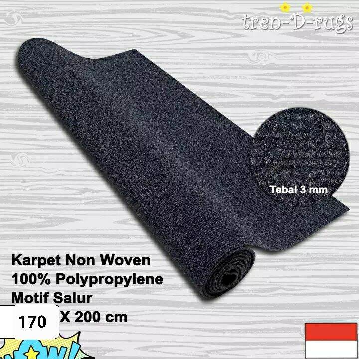 karpet polos 170x200 hitam | Lazada Indonesia