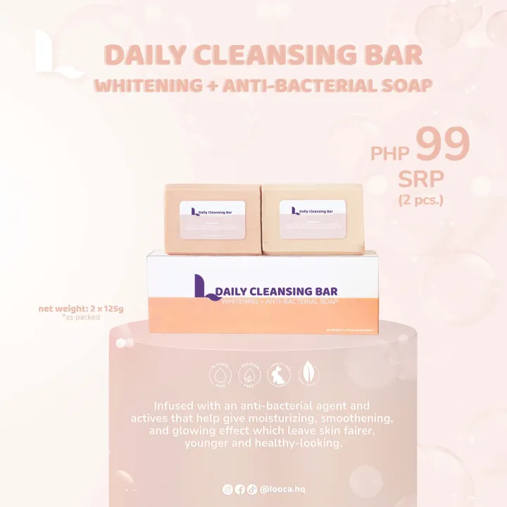 Looca Daily Cleansing Bar 125g (2 bars per pack) | Lazada PH