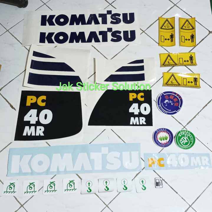 Stiker Komatsu PC40MR Sticker Alat Berat Excavator | Lazada Indonesia