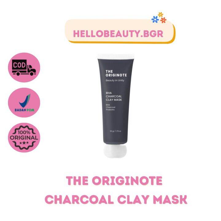 The Originote Charcoal BHA Clay Mask | Lazada Indonesia