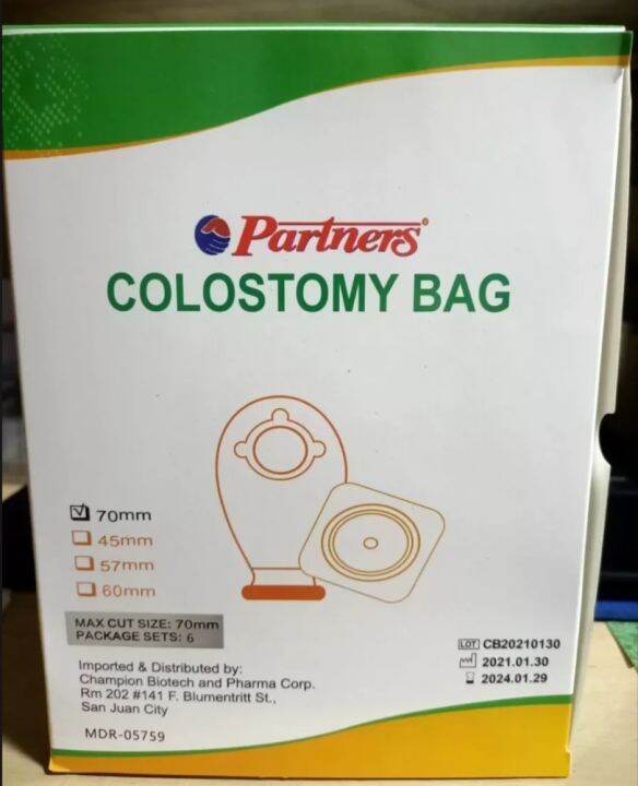 70mm Colostomy Bags 7 Sets (Partners) | Lazada PH