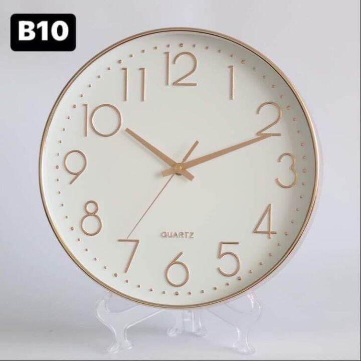 10 inch/24.8cm rosegold Nordic Wall Clock Modern Design Transparent ...