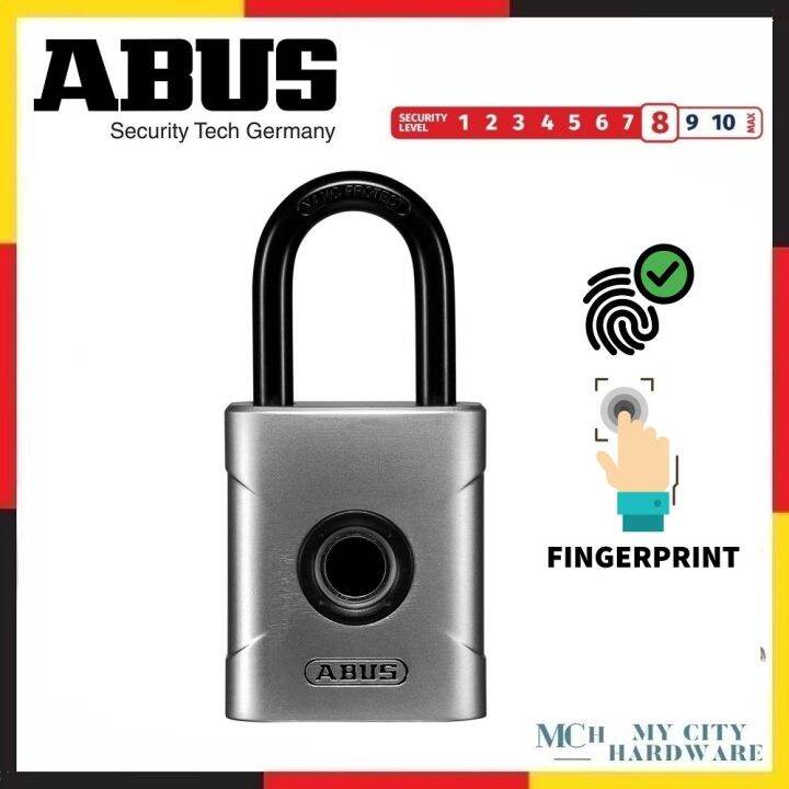 Abus Touch™ 57/50 Weatherproof Fingerprint Padlock | Lazada