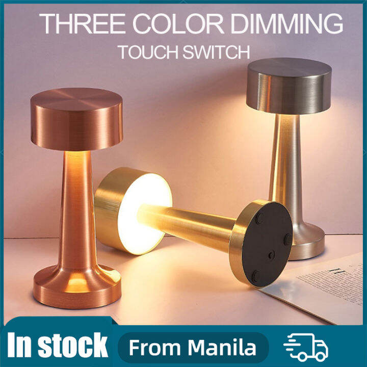 【COD】Led Rechargeable Bar Table Lamp Bedside Lamp Bedroom Lamp Living ...