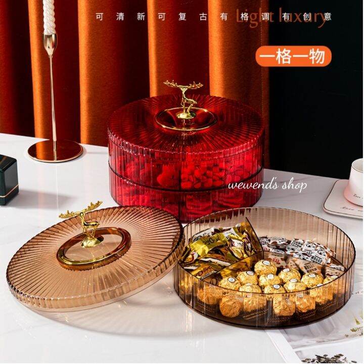 Tempat Kue 1 Tingkat Snack Box Elegan Mewah | Tray Box Toples Buah ...