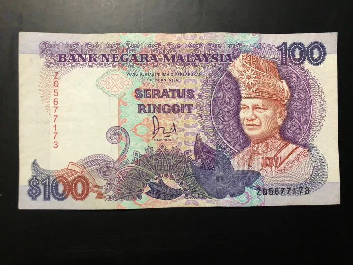 Malaysia RM100 Banknote 6th series VF~GVF Condition | Lazada