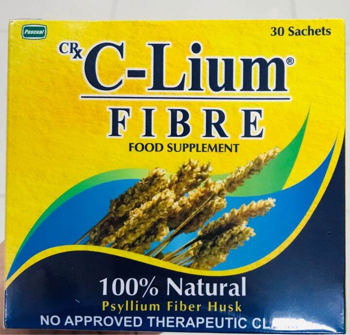 C-Lium Fibre Food Supplement Psyllium Fiber Husk 150g (30 sachets x 5g ...