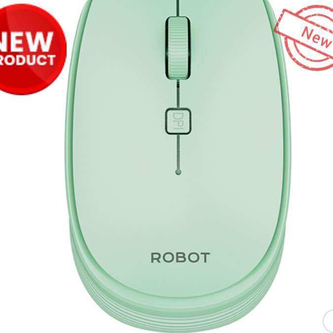 Mouse Wireless Robot M205 800-1200-1600 DPI Green Without Baterry ...