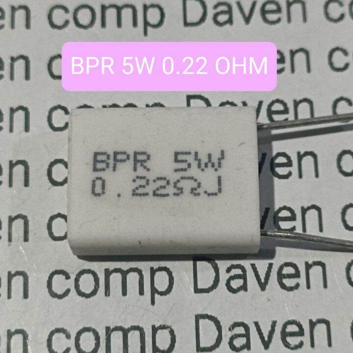 RESISTOR BPR 5WATT 0.22 OHM 5 WATT 0.22OHM 5W 0.22 OHM | Lazada Indonesia