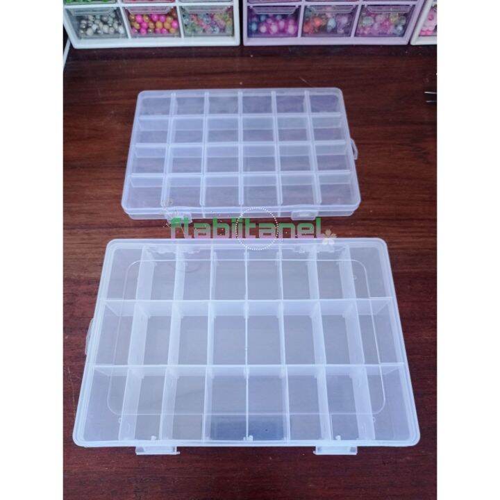 Box sekat 24 sekat kotak Penyimpanan manik manik sekat | Lazada Indonesia