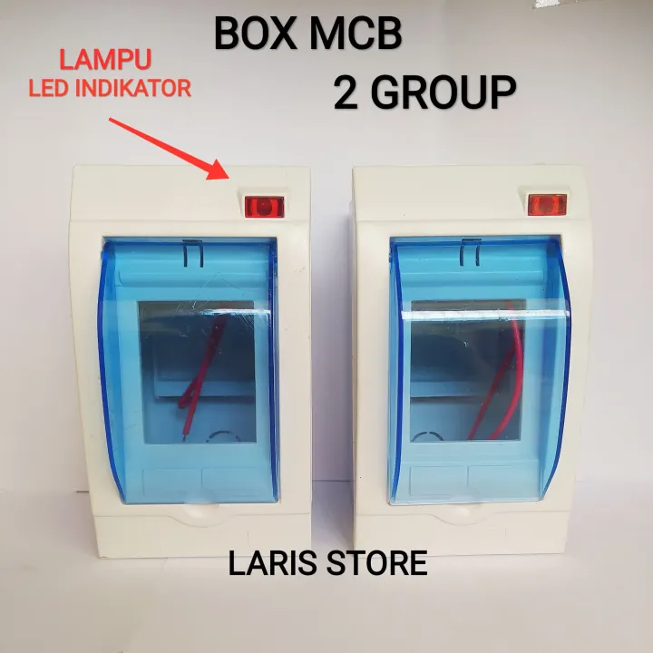 Box Tempat MCB 2 Group + Tutup Indikator LED Berkualitas / Box 2 Grup ...