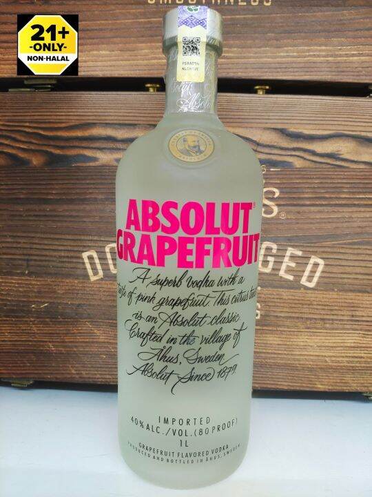 Absolut Vodka Grapefruit 1L 💯 Original Ready Stock | Lazada