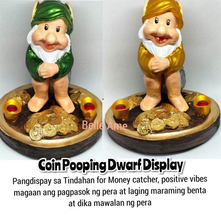 Coin Pooping Dwarf Display Pampaswerte sa Negosyo symbolize money ...