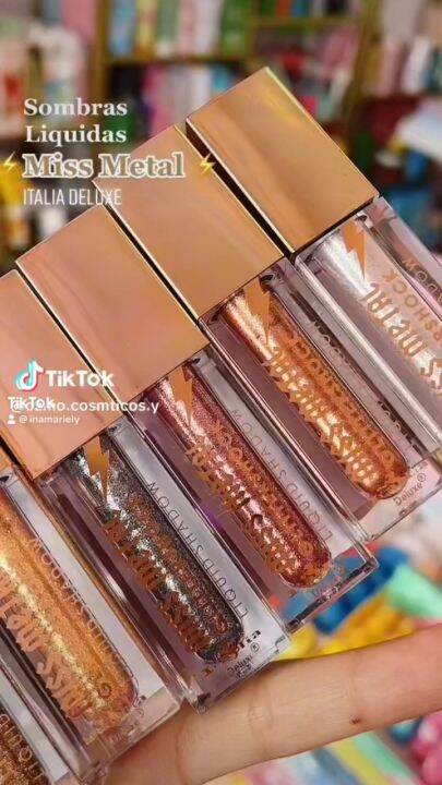 Italia Deluxe Miss Metal Glittershock Liquid Eyeshadow - Eye Glitter ...