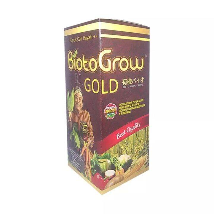 Biotogrow Gold 1 liter Formula Probiotik Super Pupuk Organik | Lazada ...