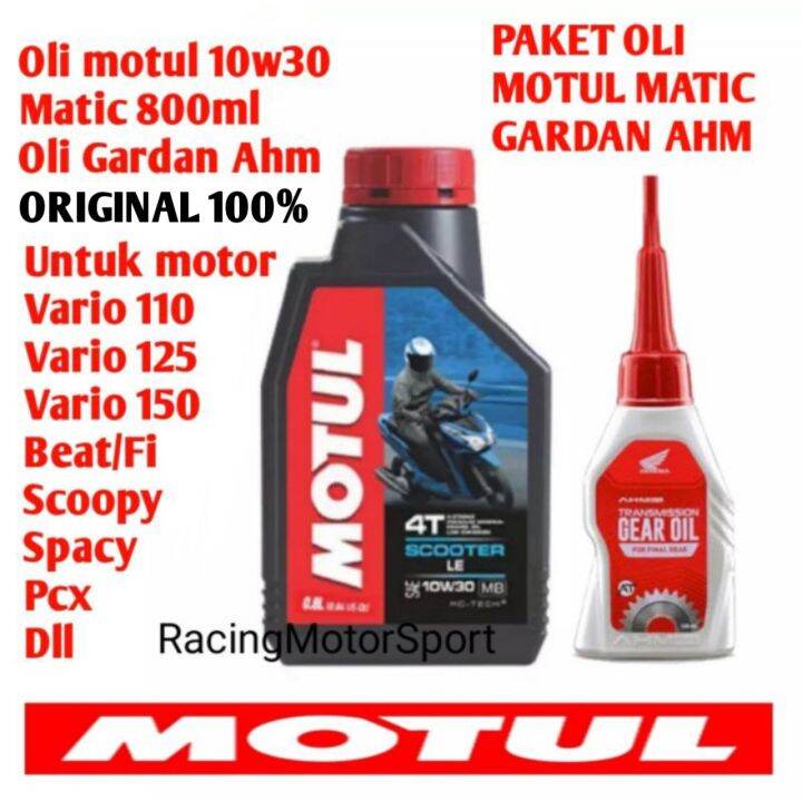 oli paket motul matic 800ml+oli gardan original 100% | Lazada Indonesia