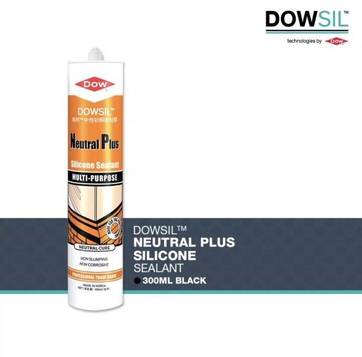 DOWSIL (100% Authentic) Neutral Plus Neutral Cure Silicone Sealant (White, Clear, Black) | Lazada PH