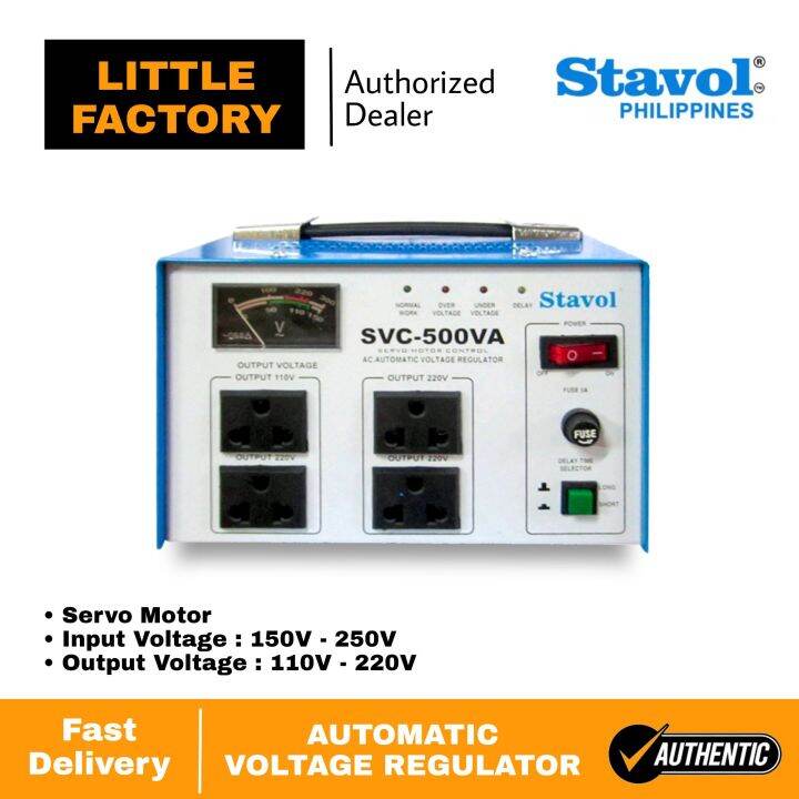 Stavol 500W Avr Servo Motor Pure Copper With Time Delay | Lazada PH