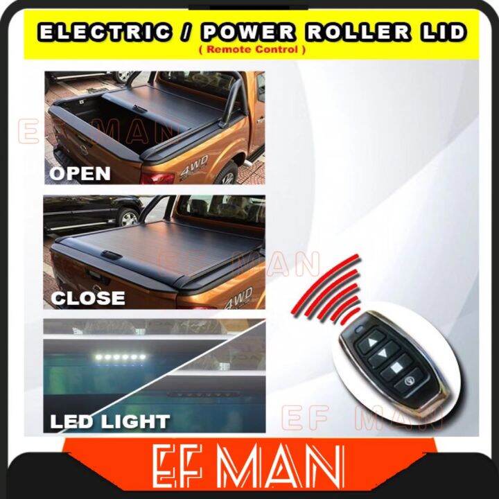 4X4 4WD AUTO POWER ELECTRIC ROLLER SHUTTER LID WITH LIGHT TOYOTA HILUX ...