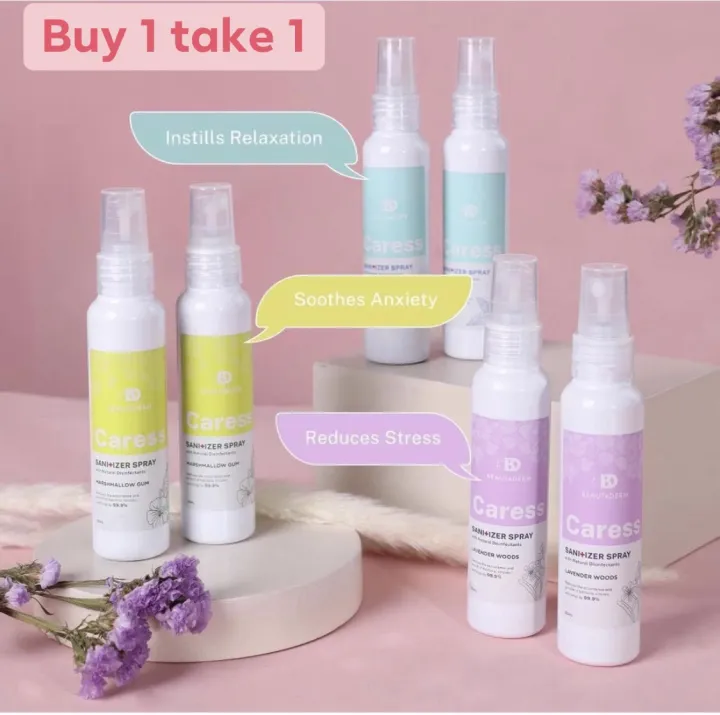 BEAUTeDERM Caress Hand Sanitizer Spray 50ml Buy 1 take 1 | Lazada PH