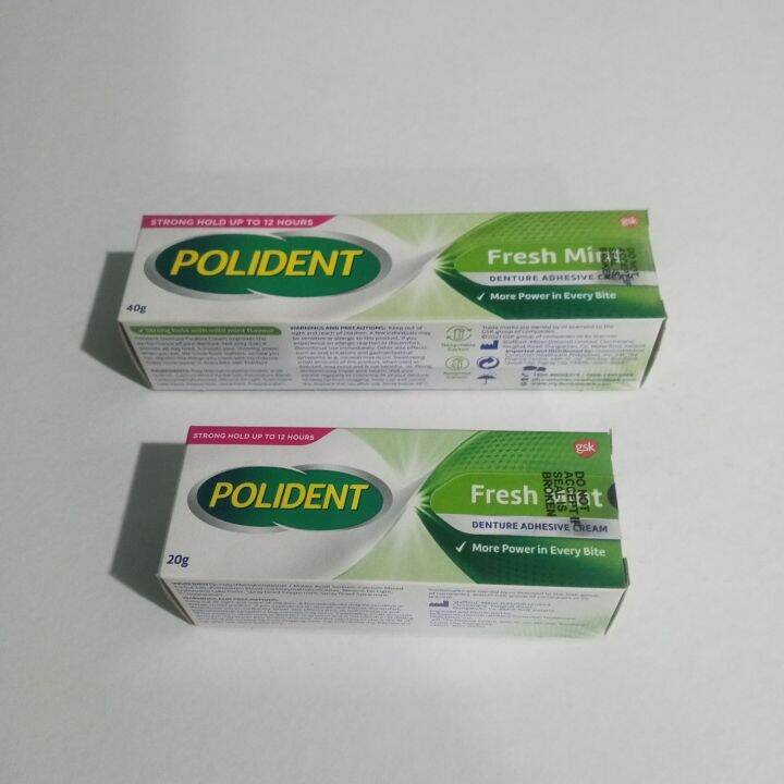 Polident Denture Adhesive Fresh Mint 20g,40g | Lazada PH