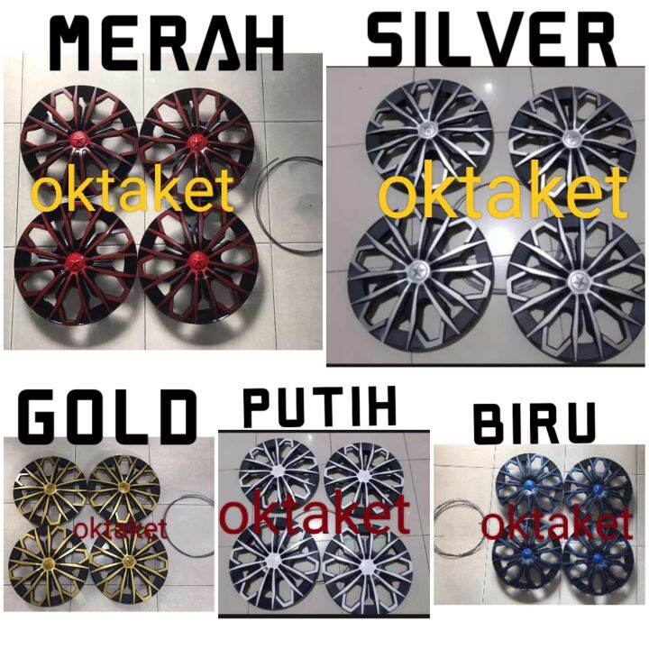 Dop velg cover tutup whell dop ring 13 & 14 mobil universal Agya Ayla ...