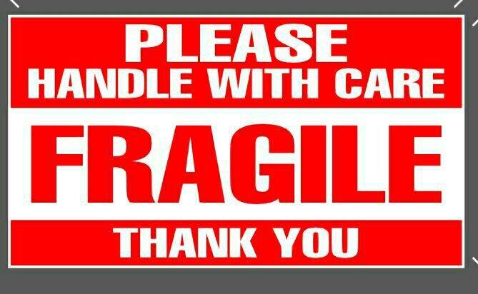 FRAGILE STICKER DESIGN 3 FOR CARTON WATERPROOF A4 SIZE | Lazada PH