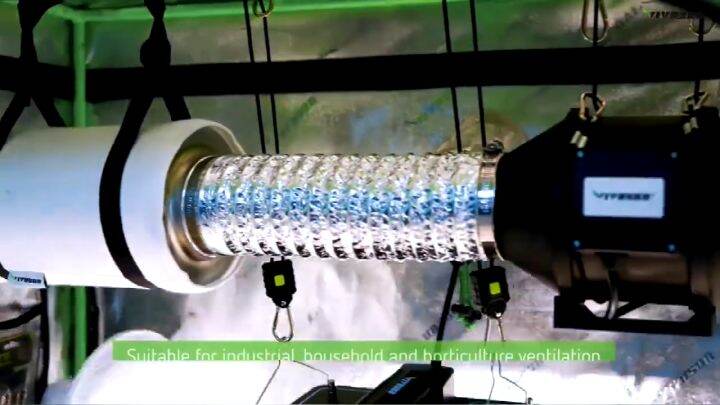 2/4M Aluminum Foil Retractable Ventilation Duct Thickening Exhaust Pipe ...